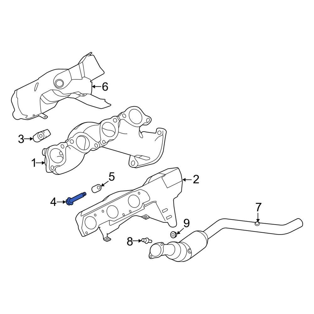 Land Rover OE LR034008 - Exhaust Manifold Bolt
