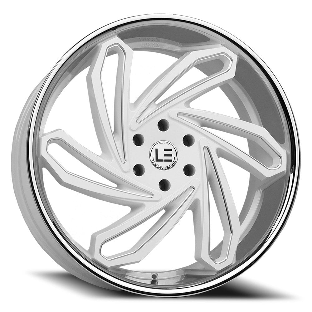 LE LUXURY EDITION® LUX LE 10 Wheels - Gloss White with Milled Accents ...