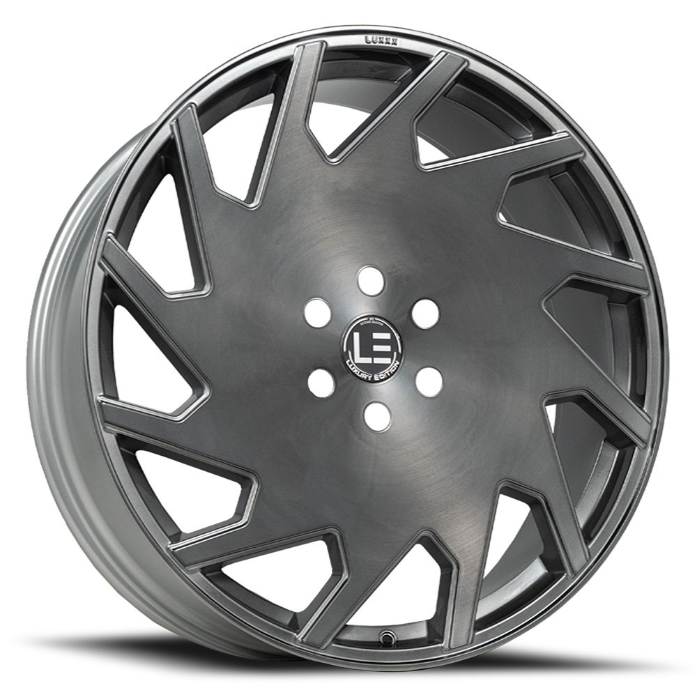 LE LUXURY EDITION® LUX LE 11 Wheels - Titanium with Brushed Face Rims ...