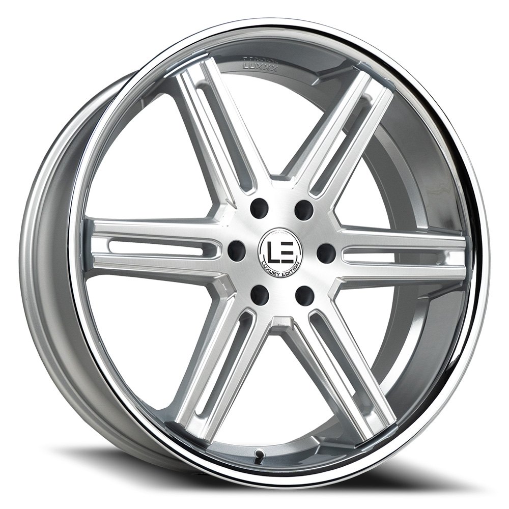 LE LUXURY EDITION® LUX LE 12 Wheels - Brushed Silver Face with Milled ...