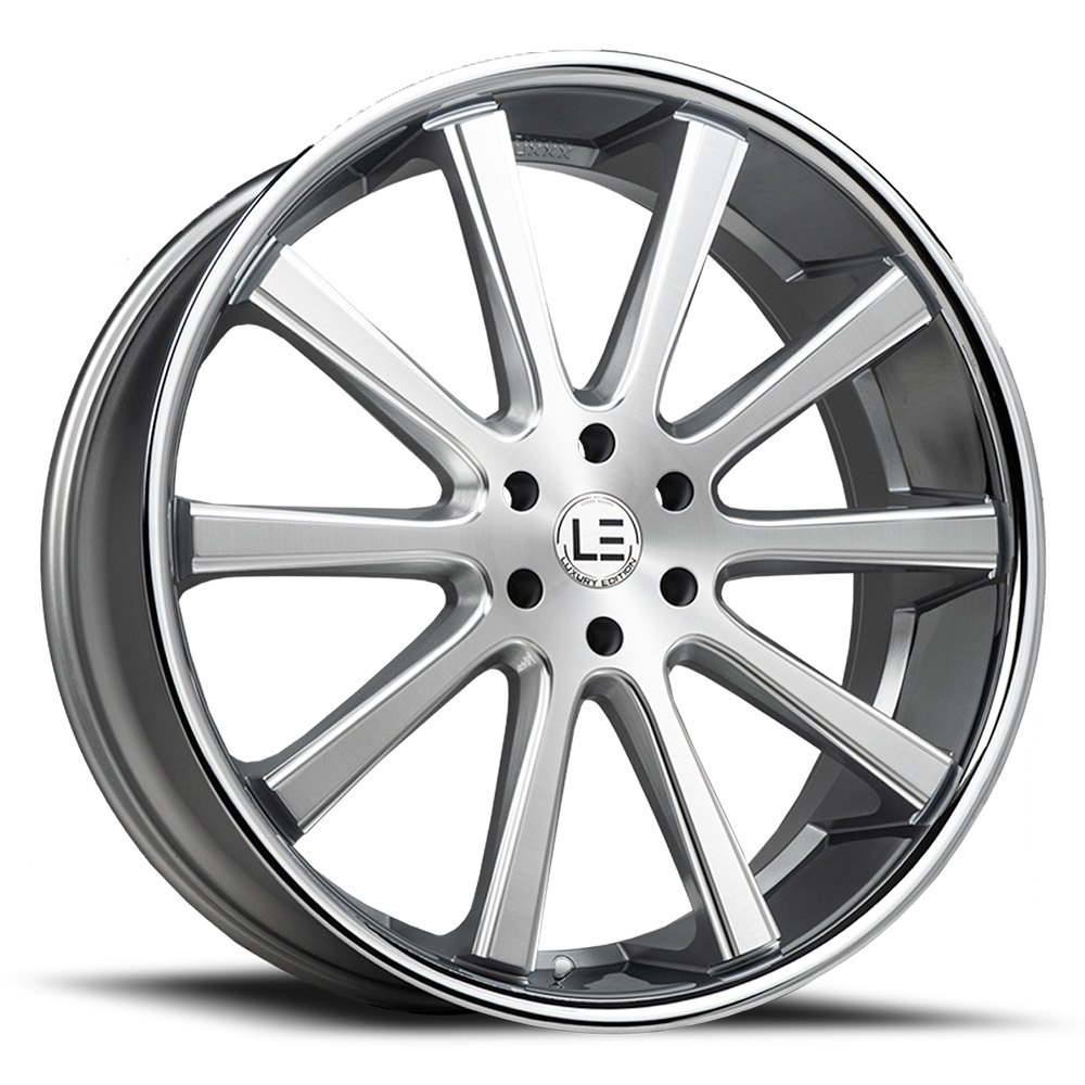 LE LUXURY EDITION® LUX LE 13 Wheels - Brushed Silver Face with Milled ...