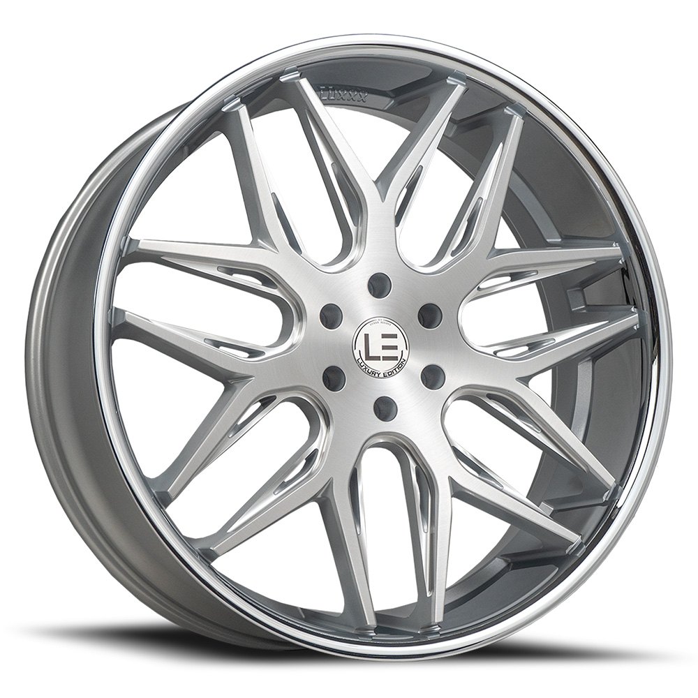 LE LUXURY EDITION® LUX LE 14 Wheels - Brushed Silver Face with Milled ...