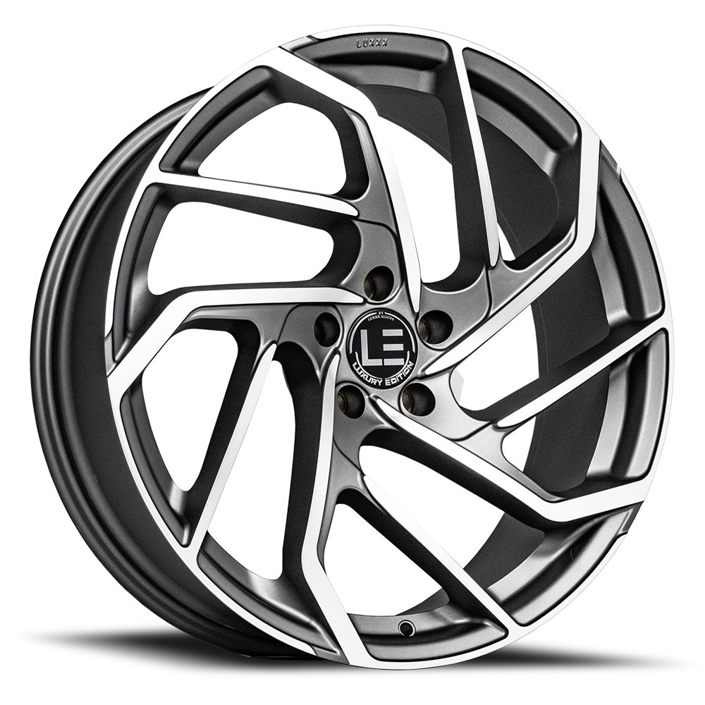 LE LUXURY EDITION® LUX LE 15 Wheels - Matte Gunmetal with Machined Face ...