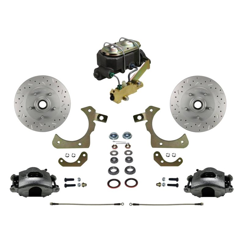 LEED Brakes® FC1010-3A1X - Drilled and Slotted Front Disc Brake Conversion Kit