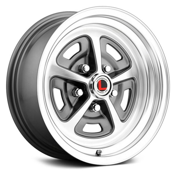 LEGENDARY WHEELS® MAGNUM 500 Wheels - Charcoal with Machined Face Rims