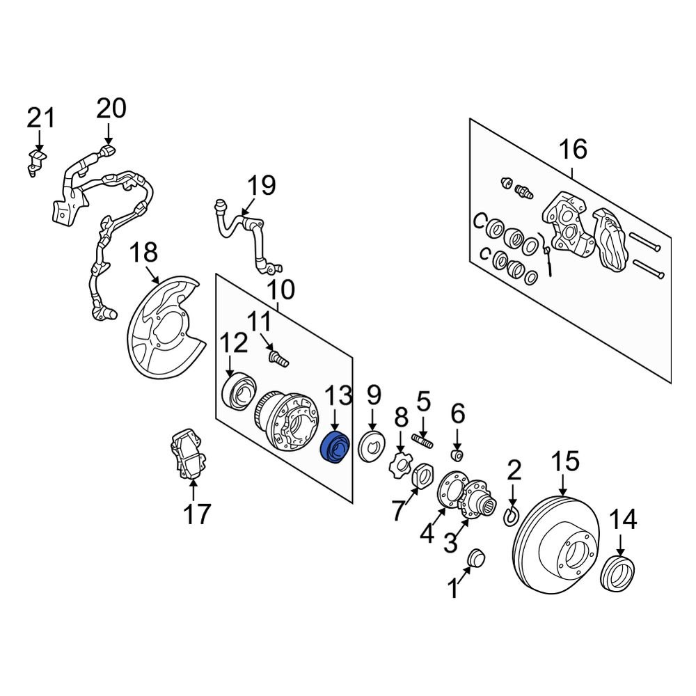 Lexus OE 9008036098 - Front Inner Wheel Bearing