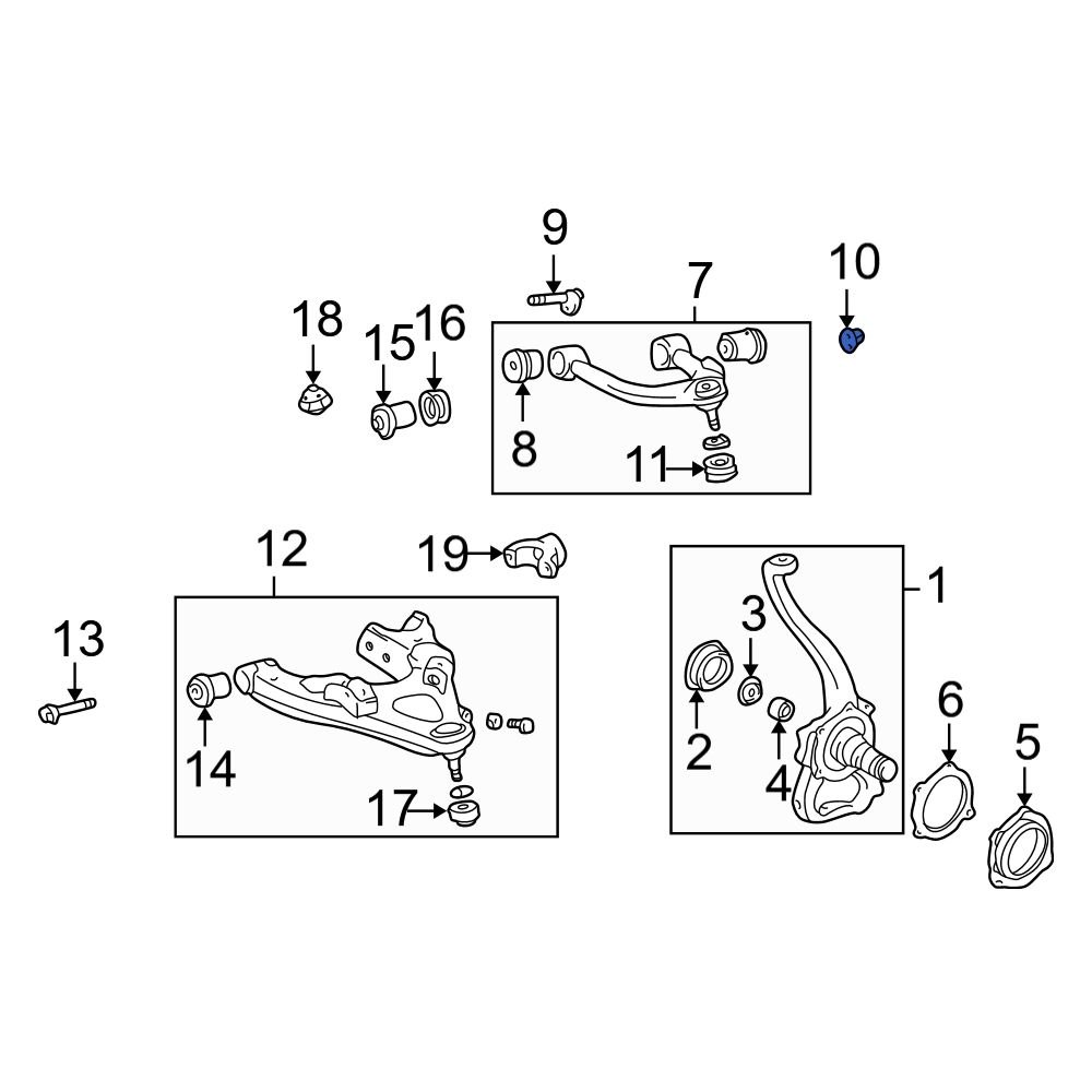 Lexus OE 4819860011 - Front Alignment Camber Adjusting Eccentric