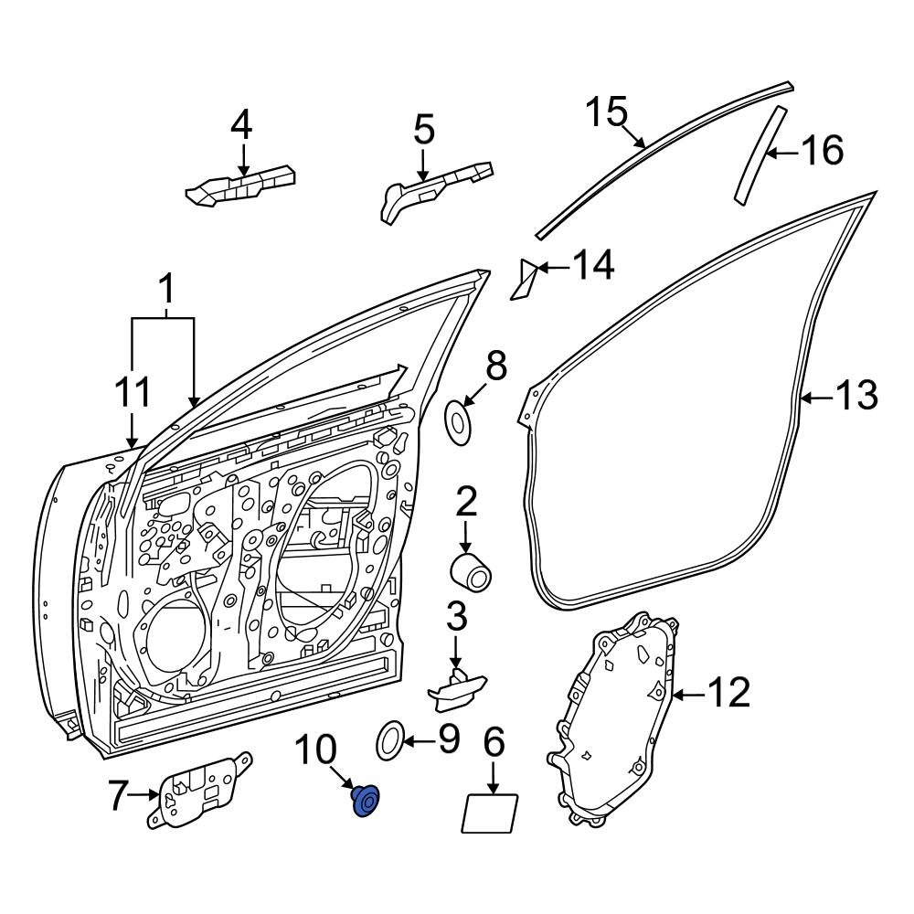 Lexus OE 9095001A02 - Front Door Plug