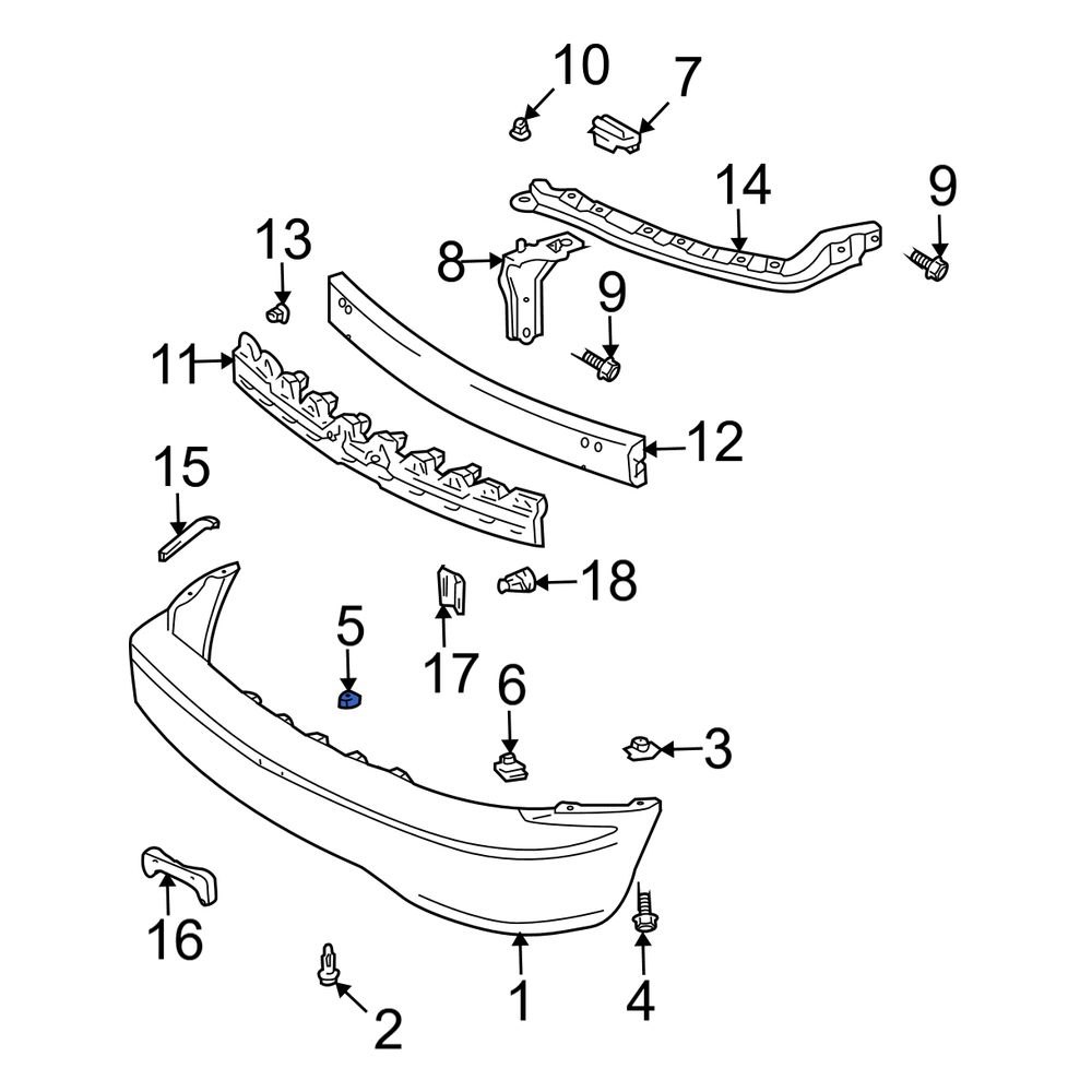 Lexus OE 9017905060 - Fender Liner Nut