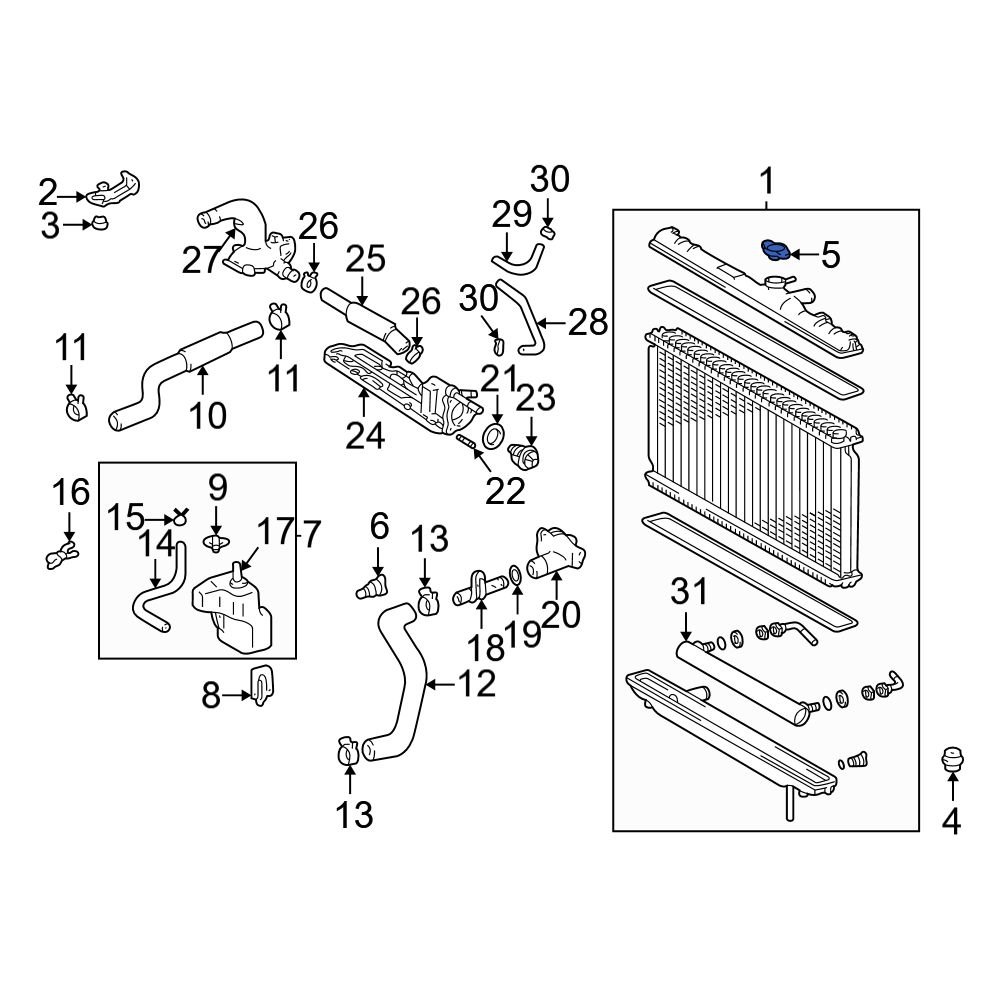 Lexus OE 1640136020 - Radiator Cap