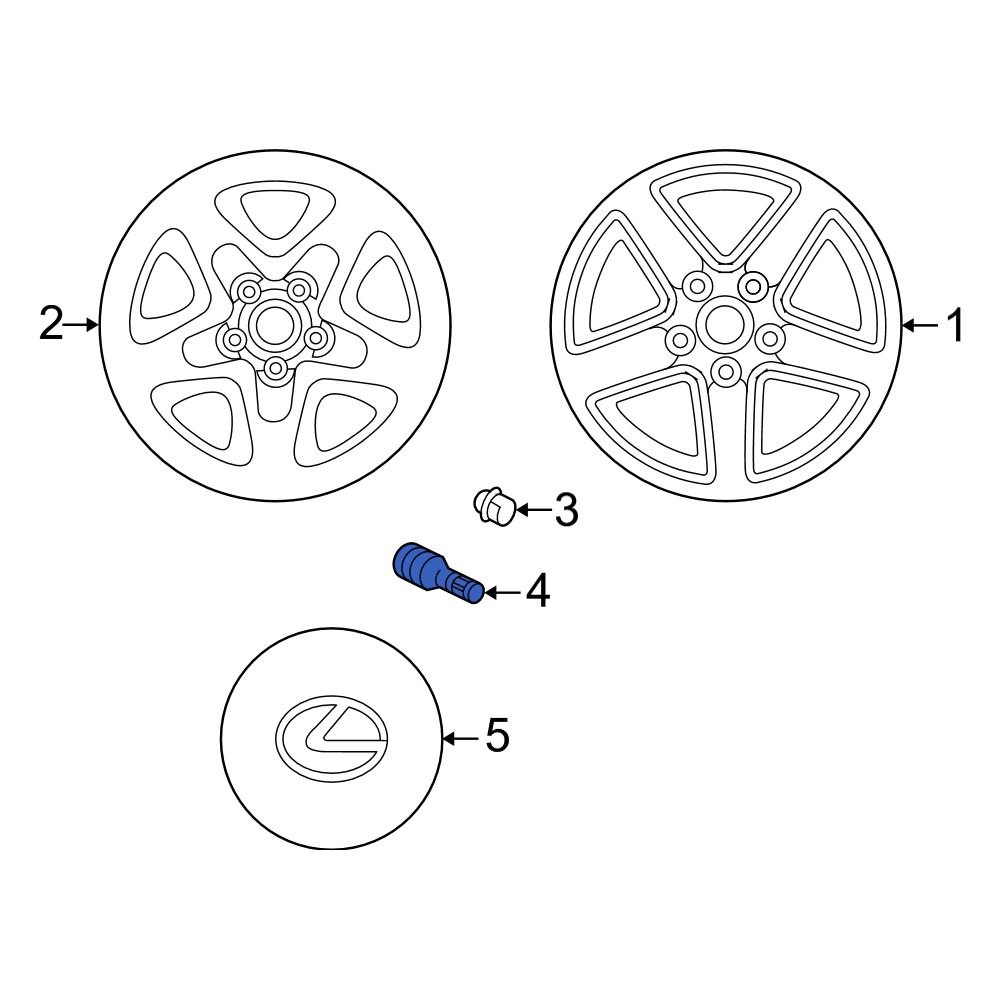 Lexus OE 9008045006 - Tire Valve Stem