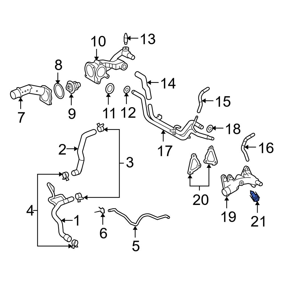 Lexus OE 8942233030 - Engine Coolant Temperature Sensor