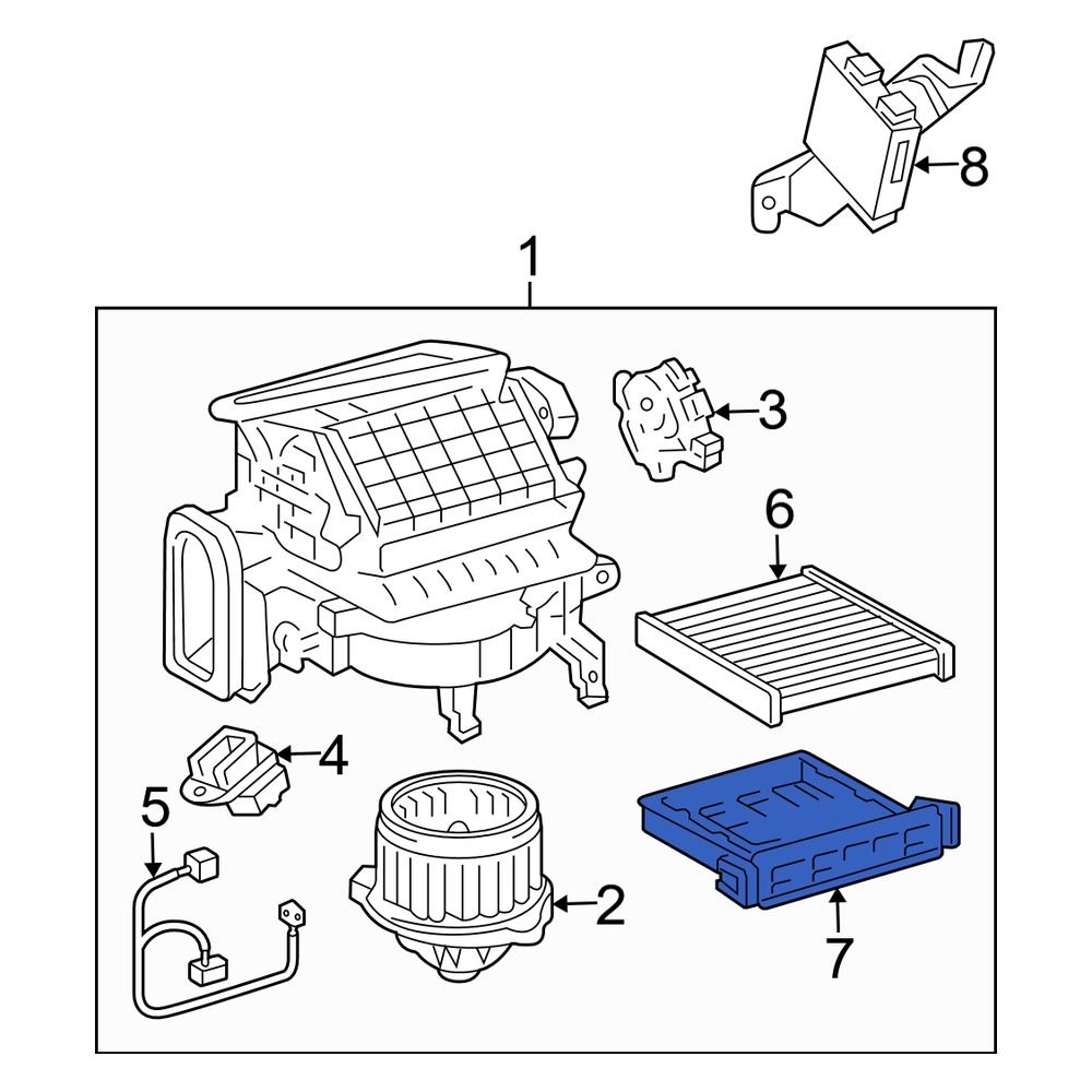 Lexus OE 8889906020 - Cabin Air Filter Cover