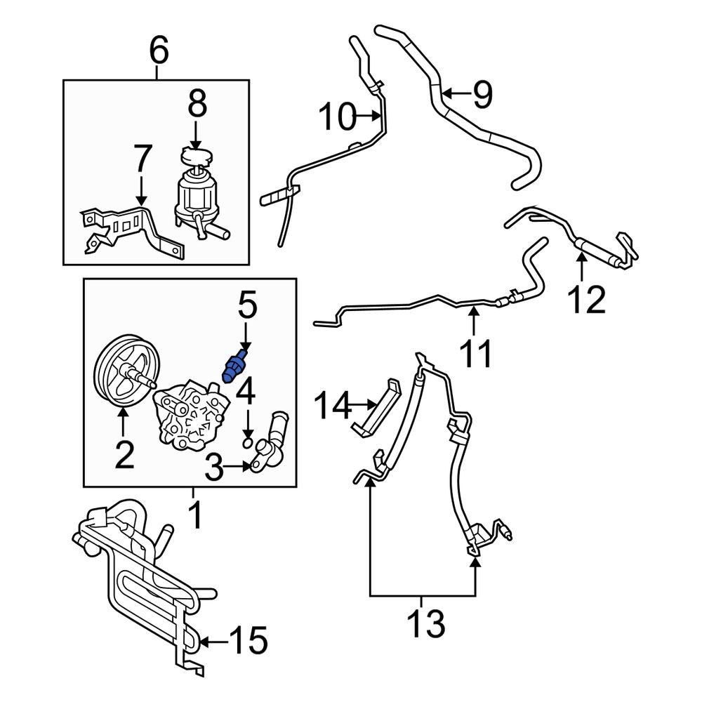 Lexus OE 8943833010 - Front Power Steering Pressure Switch