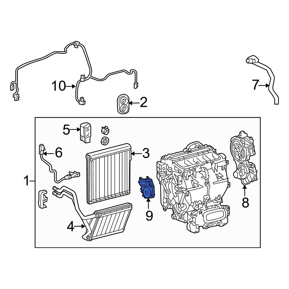 Lexus OE 8710607120 - HVAC Blend Door Actuator
