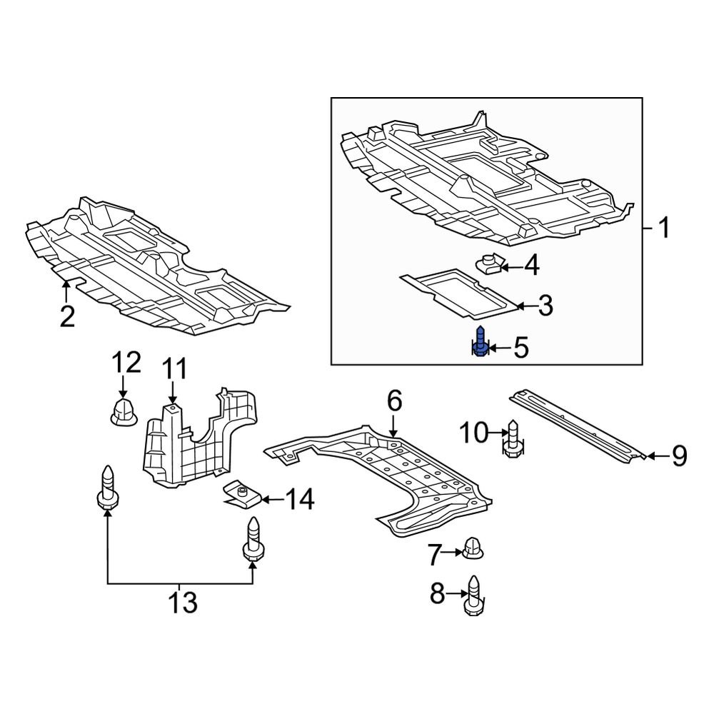 Lexus OE 9015960603 - Running Board Screw
