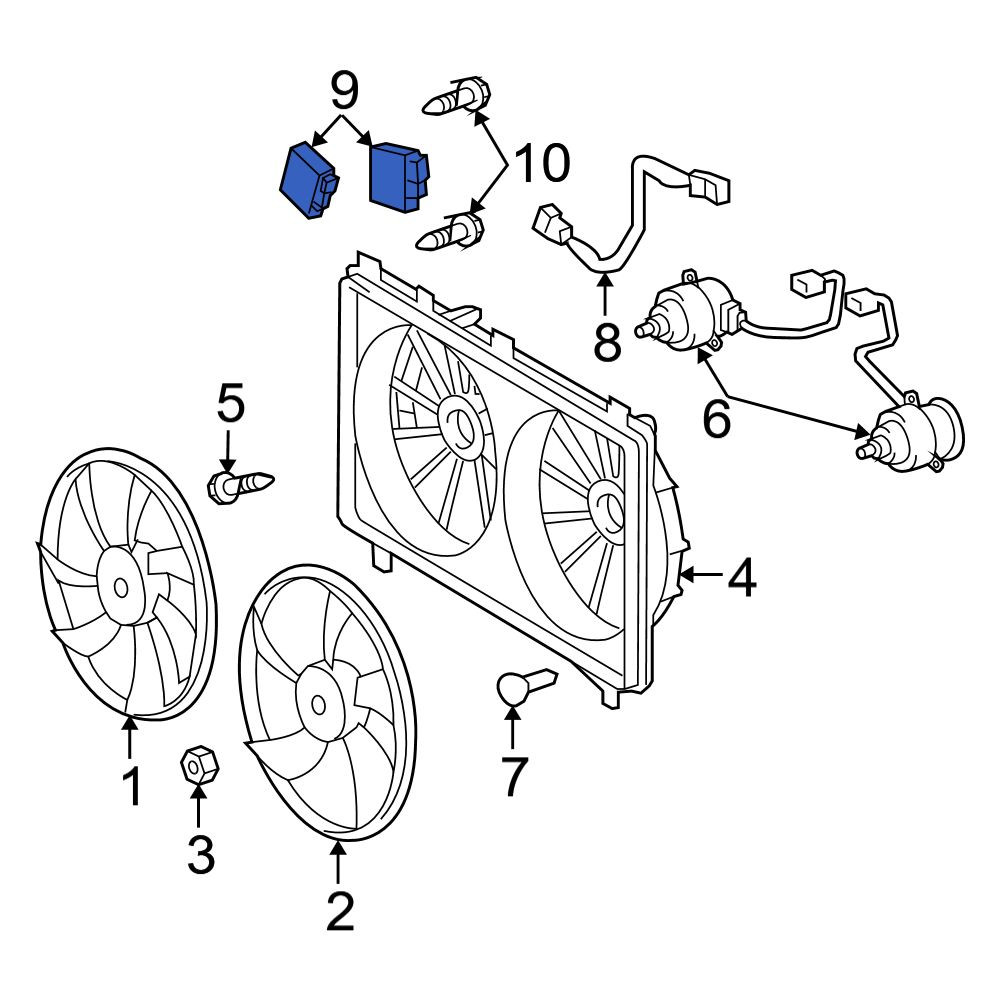 Lexus OE 8925726020 - Engine Cooling Fan Controller