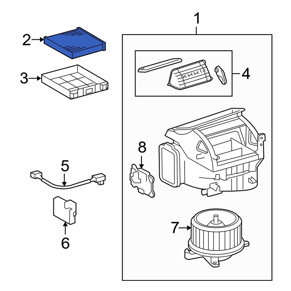Lexus OE 8713907020 - Cabin Air Filter
