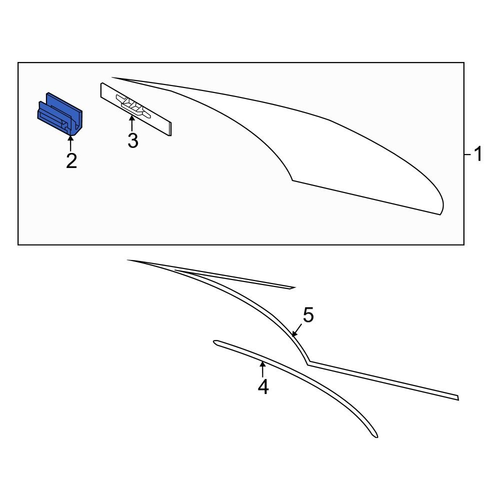Lexus OE 5611530120 - Windshield Spacer