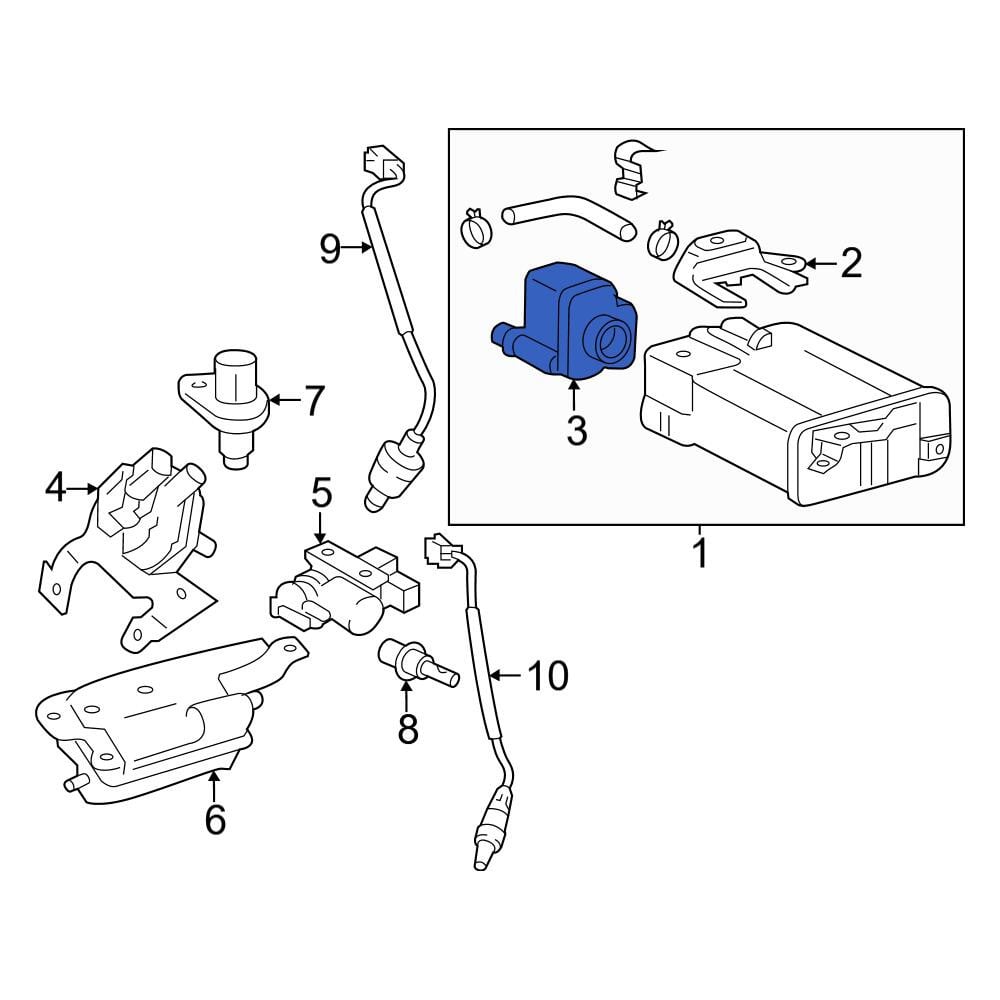 Lexus OE 90910AF006 - Evaporative Emissions System Leak Detection Pump