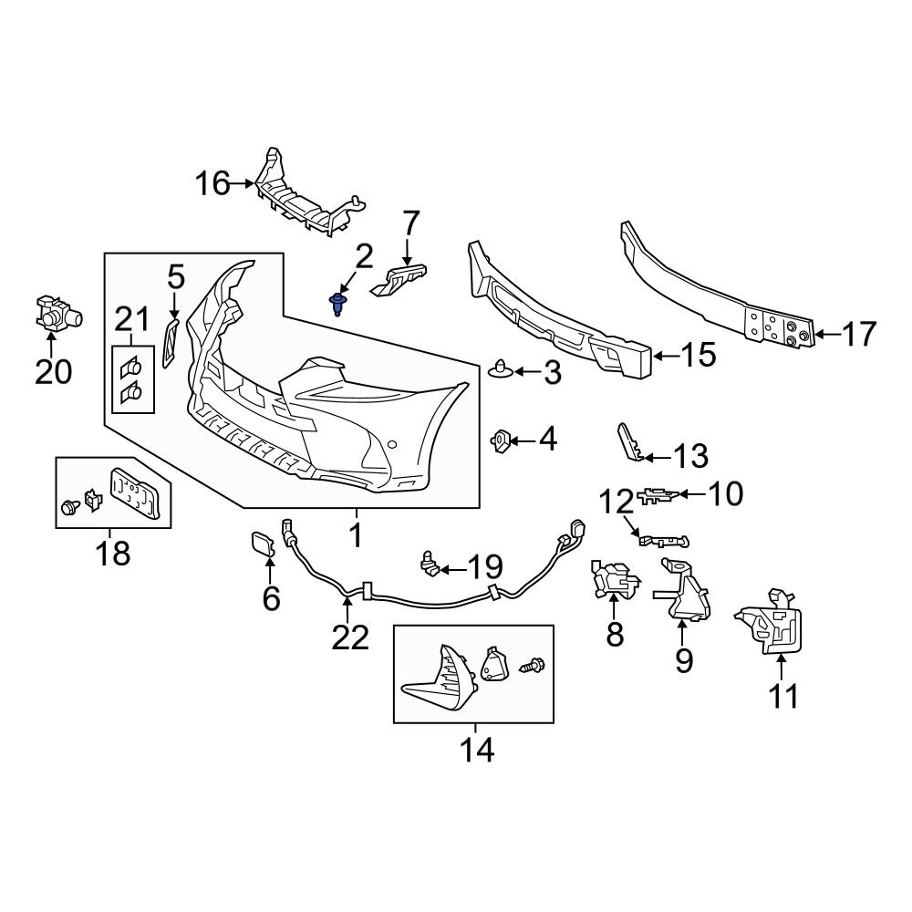 Lexus OE 9046705170 - Fender Liner Retainer