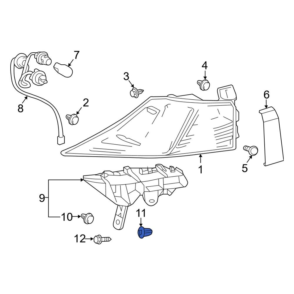 Lexus OE 9018906235 - Tail Light Grommet