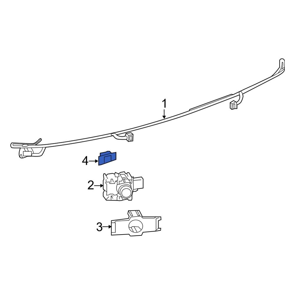Lexus OE 8934850050 - Rear Parking Aid Sensor Clip