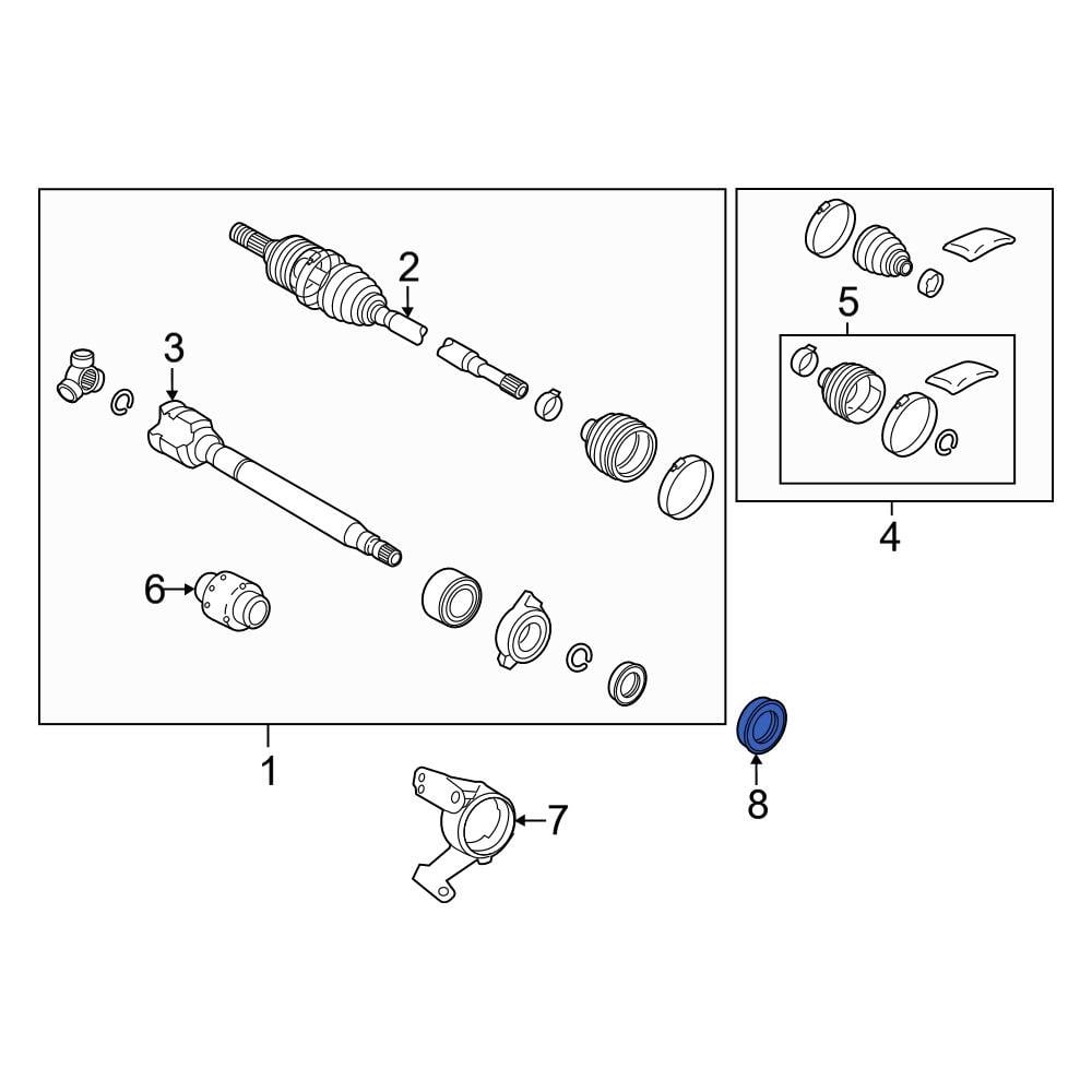 Lexus OE 9031140046 - Front Right CV Axle Shaft Seal