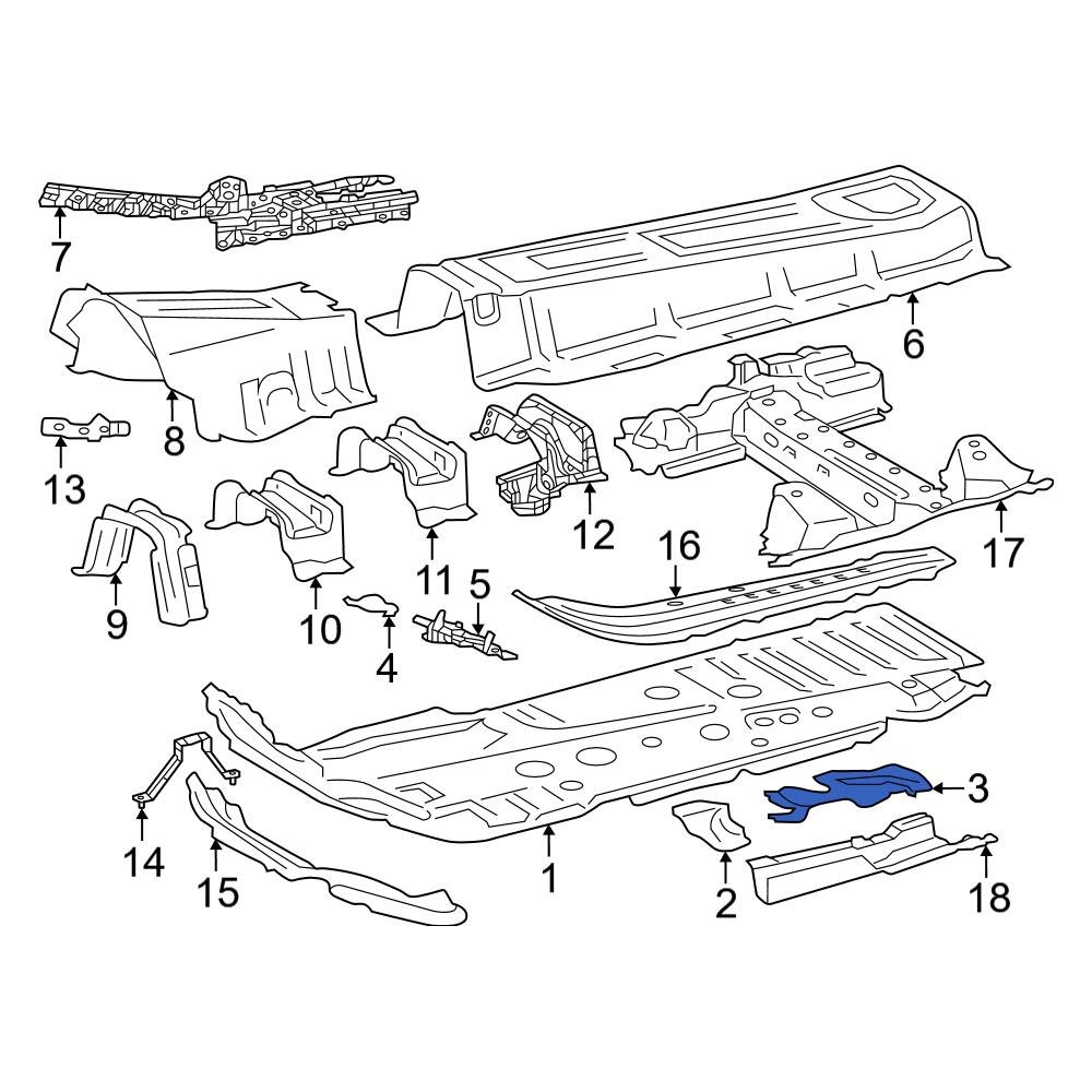 Lexus OE 570620R010 - Fuel Tank Bracket