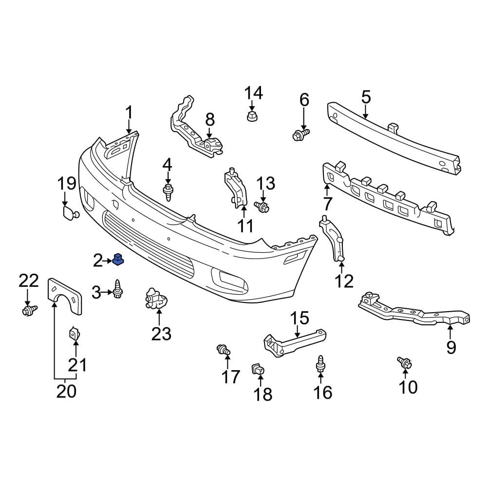 Lexus OE 9018906193 - Bumper Cover Grommet