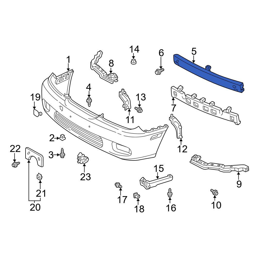 Lexus OE 5202133120 - Front Bumper Cover Reinforcement Beam