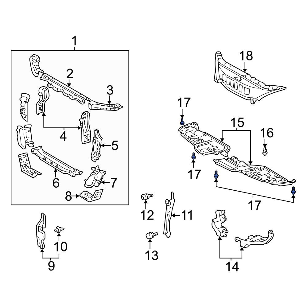 Lexus OE 90159A0010 - Front Lower Bumper Cover Bolt