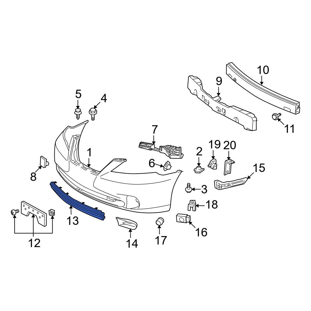 Lexus OE 5311333010 - Front Lower Grille