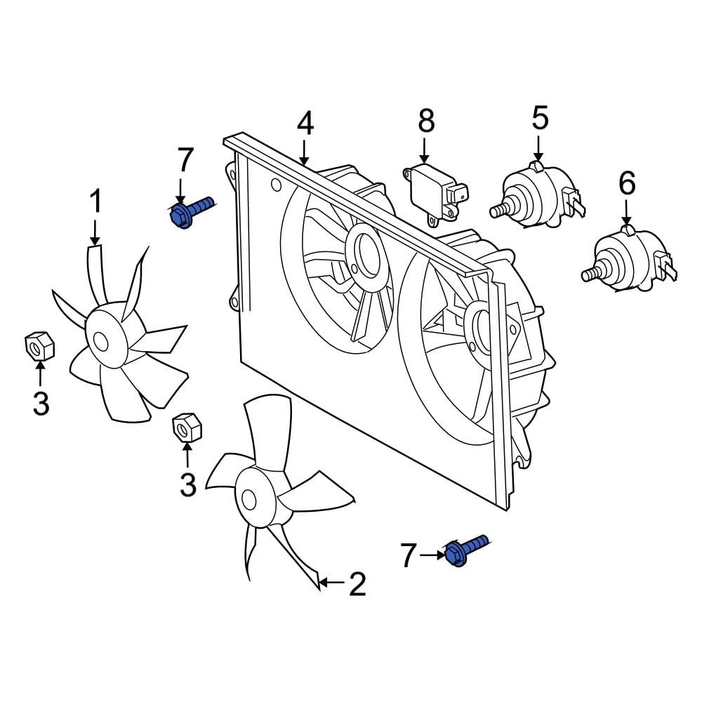 Lexus OE 9009904119 - Engine Cooling Fan Motor Bolt