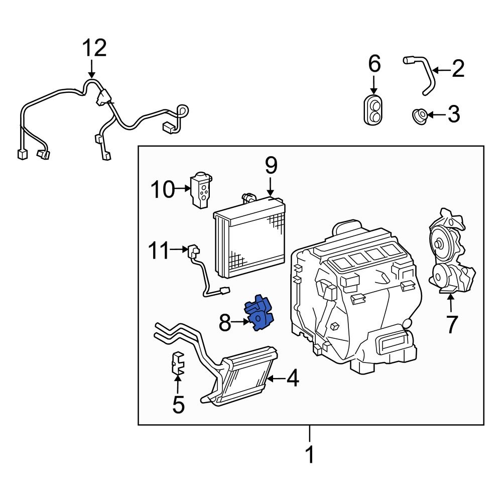 Lexus OE 8710633260 - HVAC Blend Door Actuator