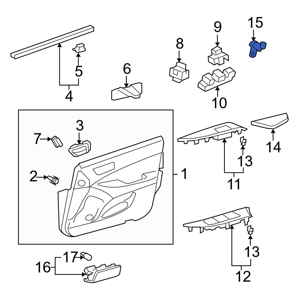 Lexus OE 8423153010 - Front Door Jamb Switch