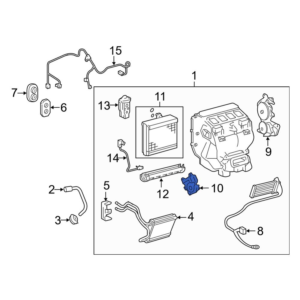 Lexus OE 8710633260 - HVAC Blend Door Actuator