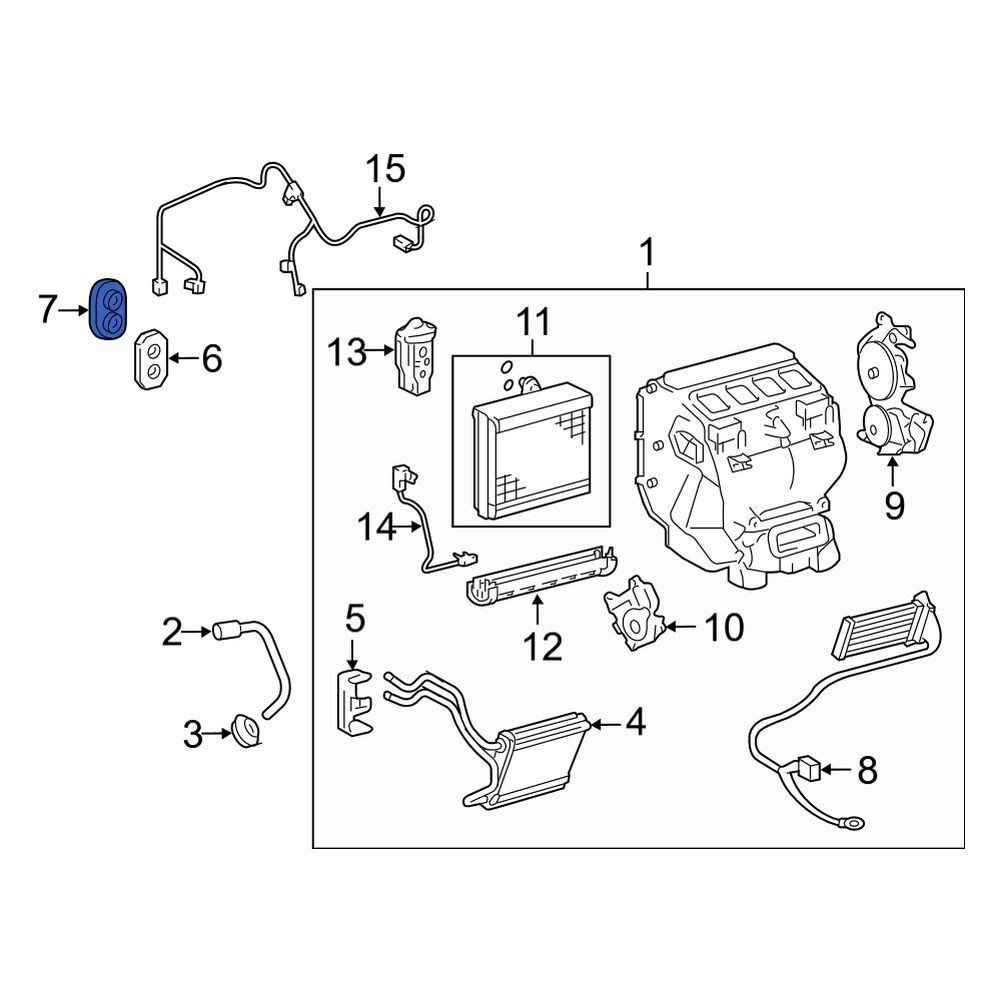 Lexus OE 9048001696 - HVAC Heater Hose Grommet