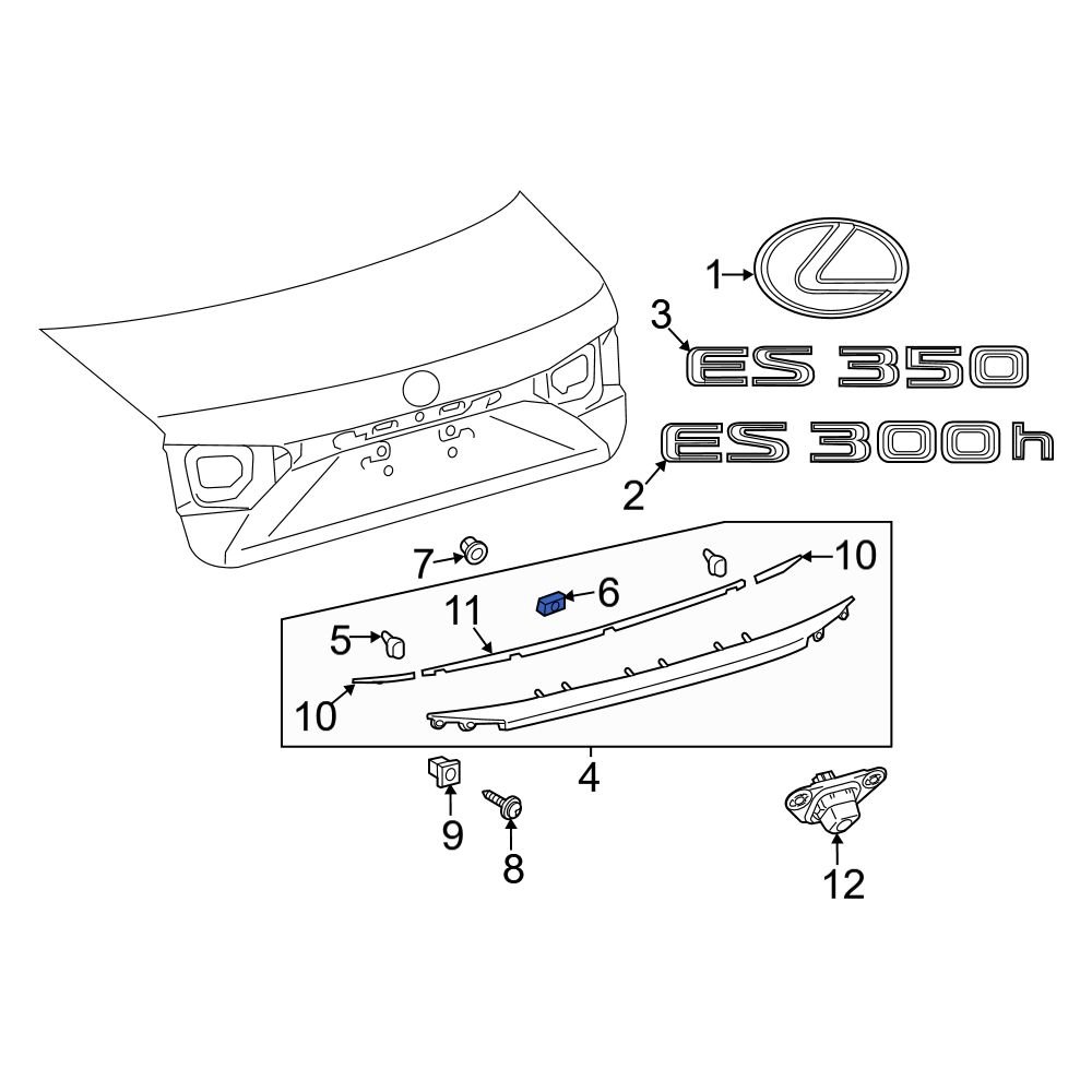 Lexus OE 9043005003 - Liftgate Finish Panel Gasket