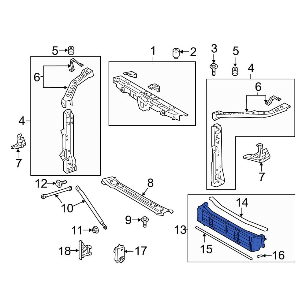 Lexus OE 5301906021 - Front Radiator Shutter Assembly