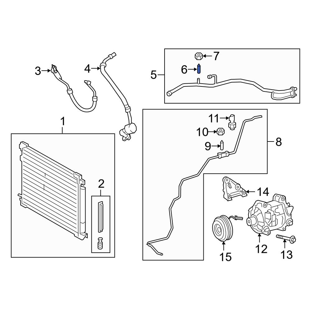 Lexus OE 8837430010 - A/C Service Valve Core