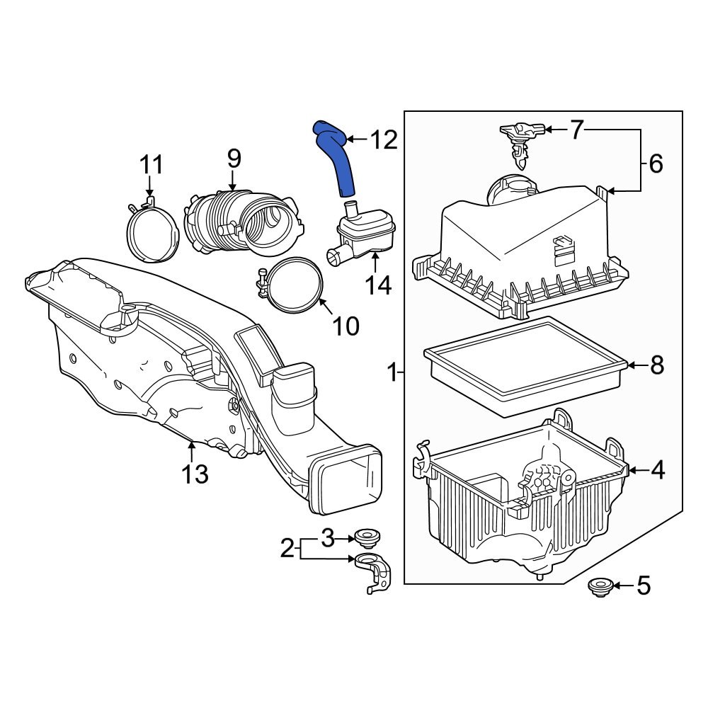 Lexus OE 1226225030 - PCV Valve Hose