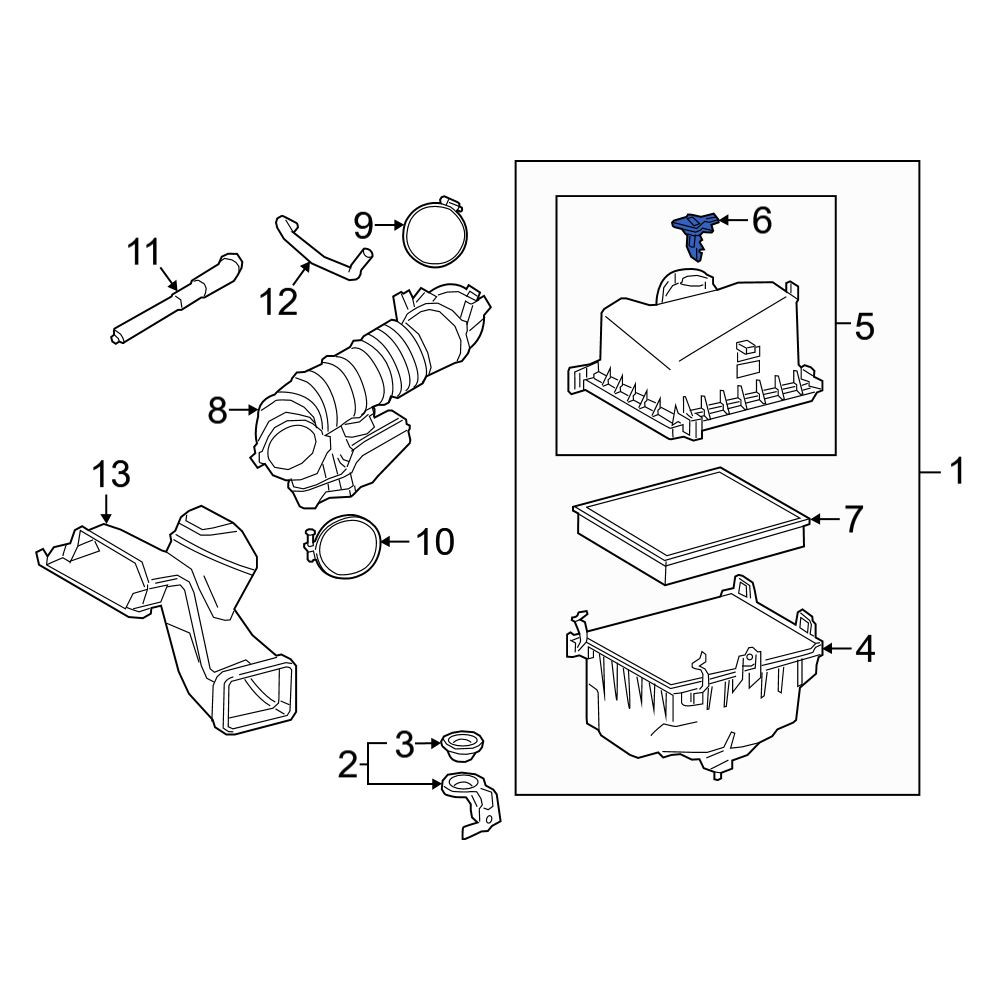 Lexus OE 2220475040 - Mass Air Flow Sensor