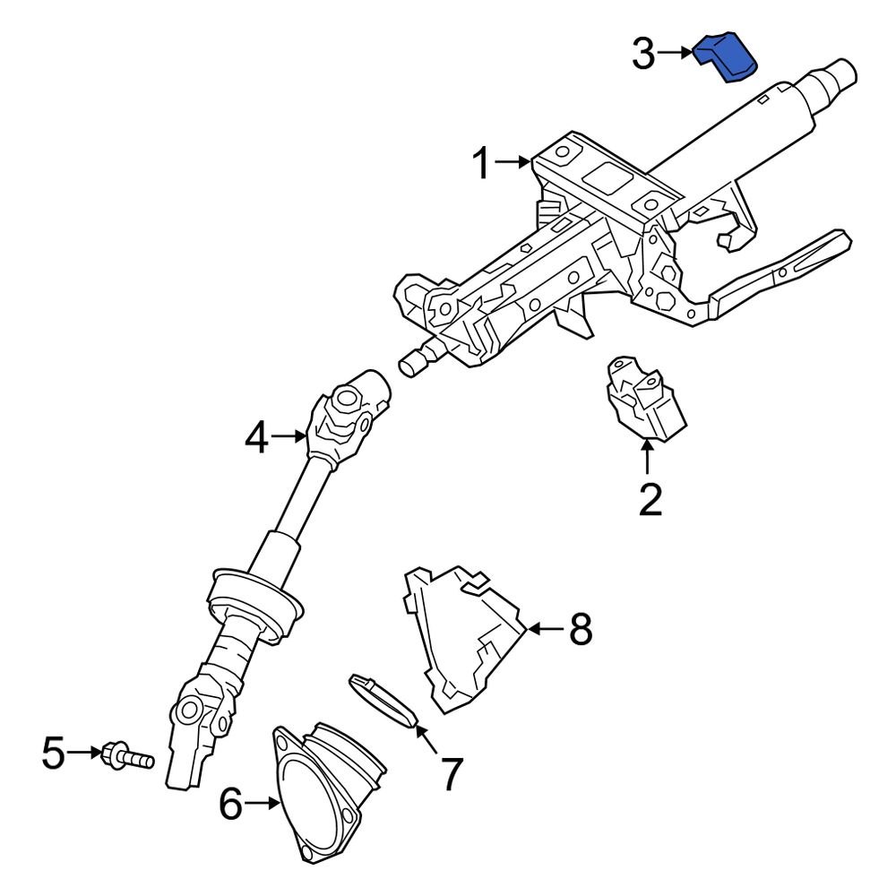 Lexus OE 4527108010 - Steering Column Lock Clamp