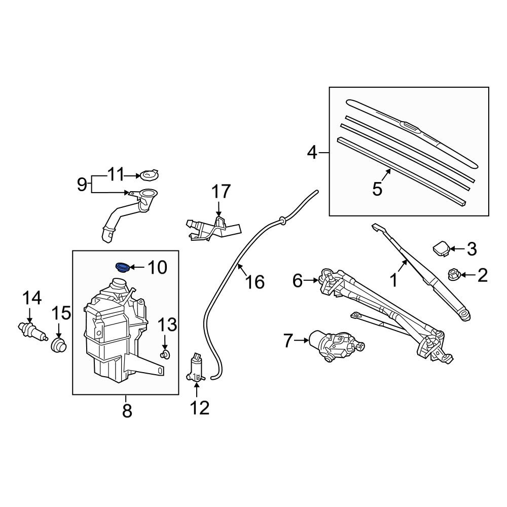Lexus OE 8533630160 - Washer Fluid Reservoir Mounting Grommet