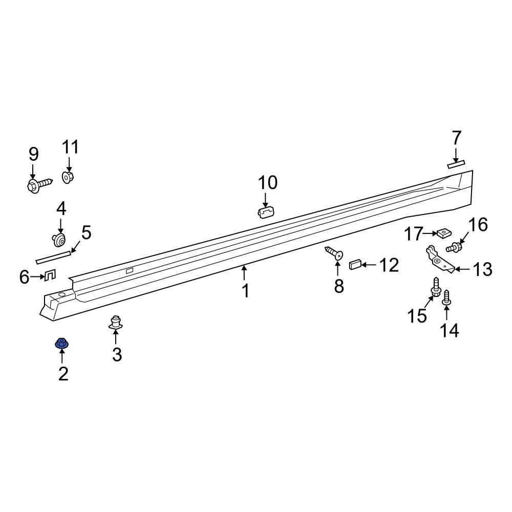 Lexus OE 9046722014 - Rocker Panel Molding Clip
