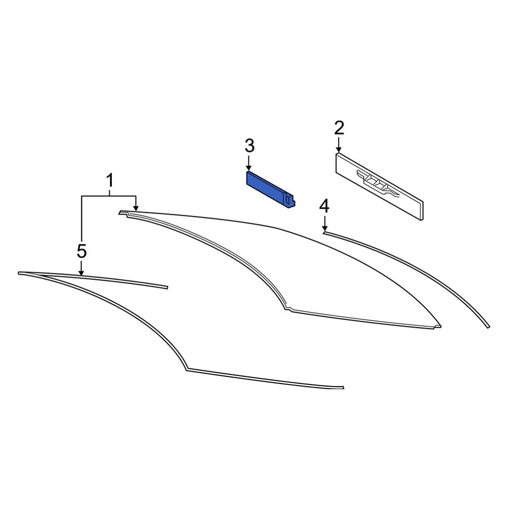 Lexus OE 5611530120 - Windshield Spacer