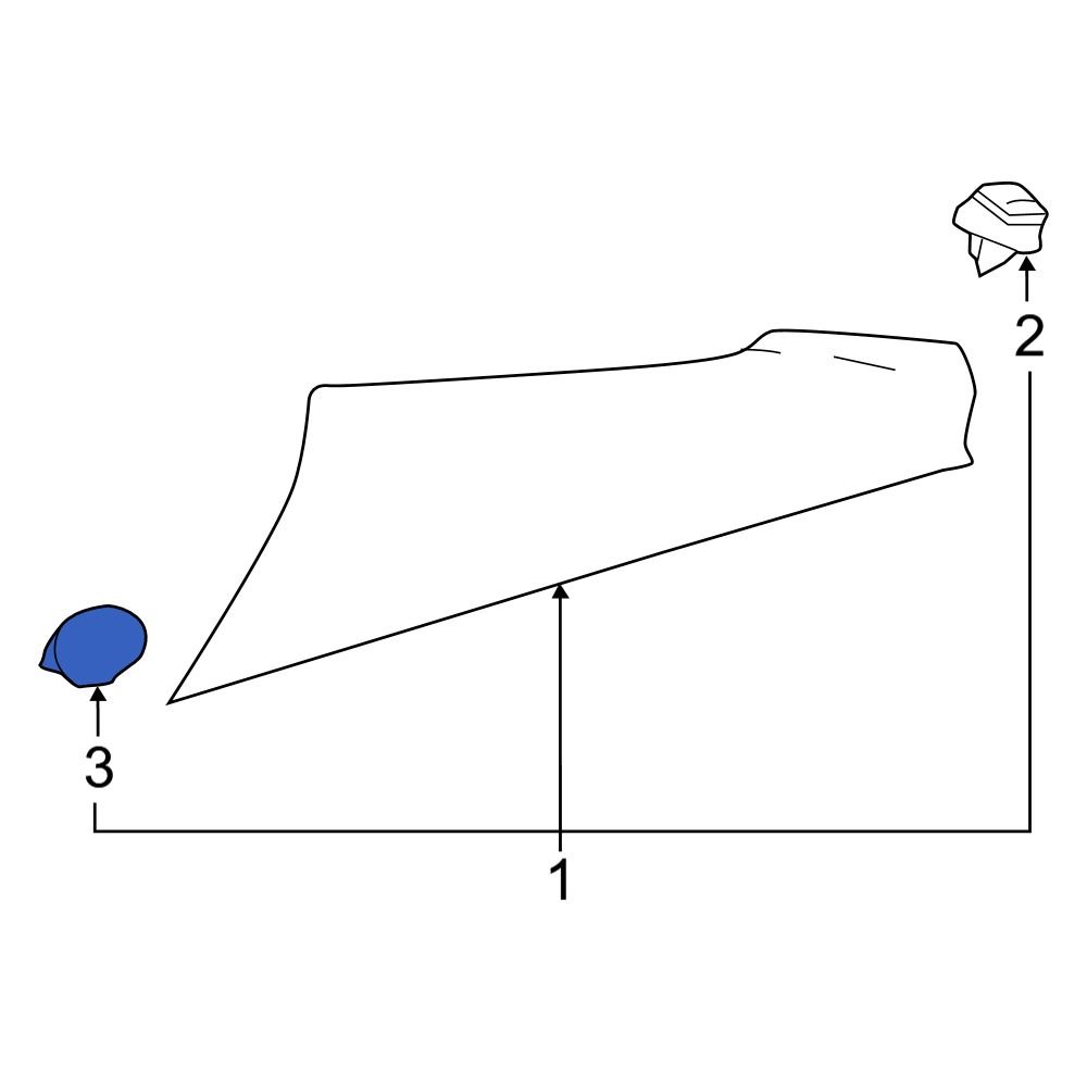 Lexus OE 6277576010 - Quarter Panel Molding Clip