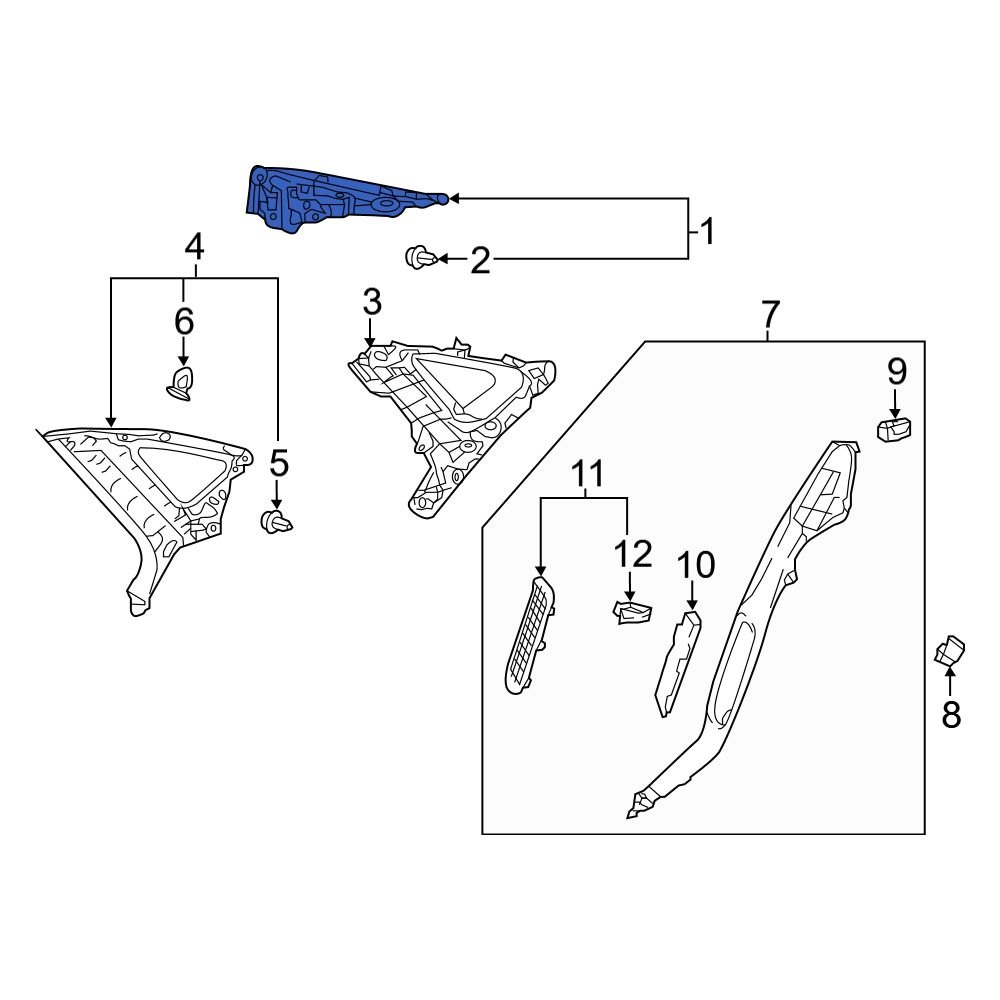 Lexus OE 9046709232 - Spoiler Clip