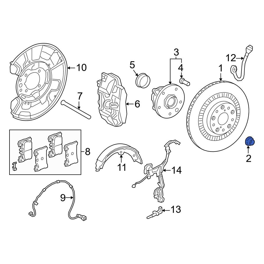 Lexus OE 9017726001 - Rear CV Joint Nut